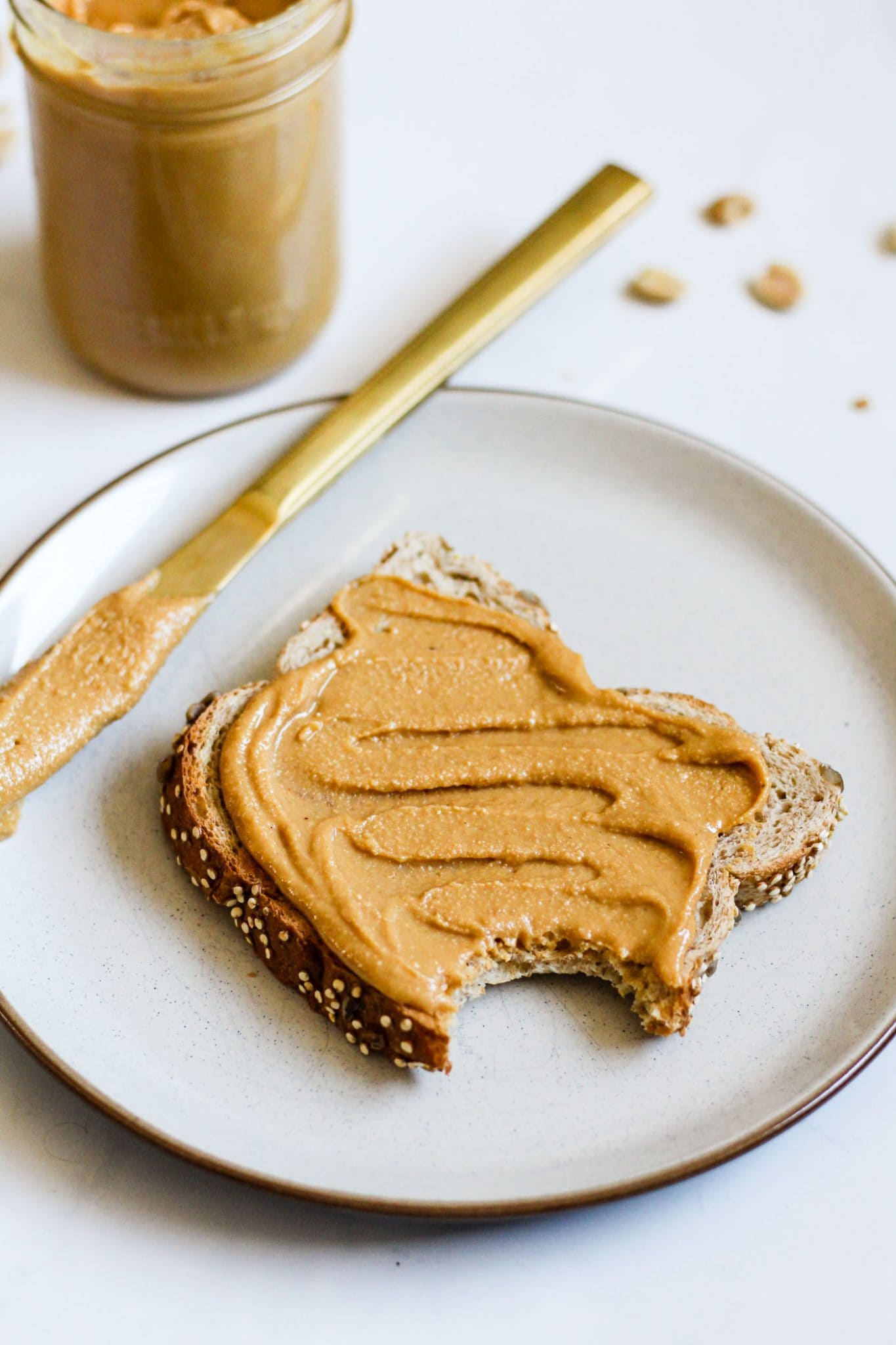 Creamy 5-Minute Homemade Peanut Butter - Hannah Magee RD